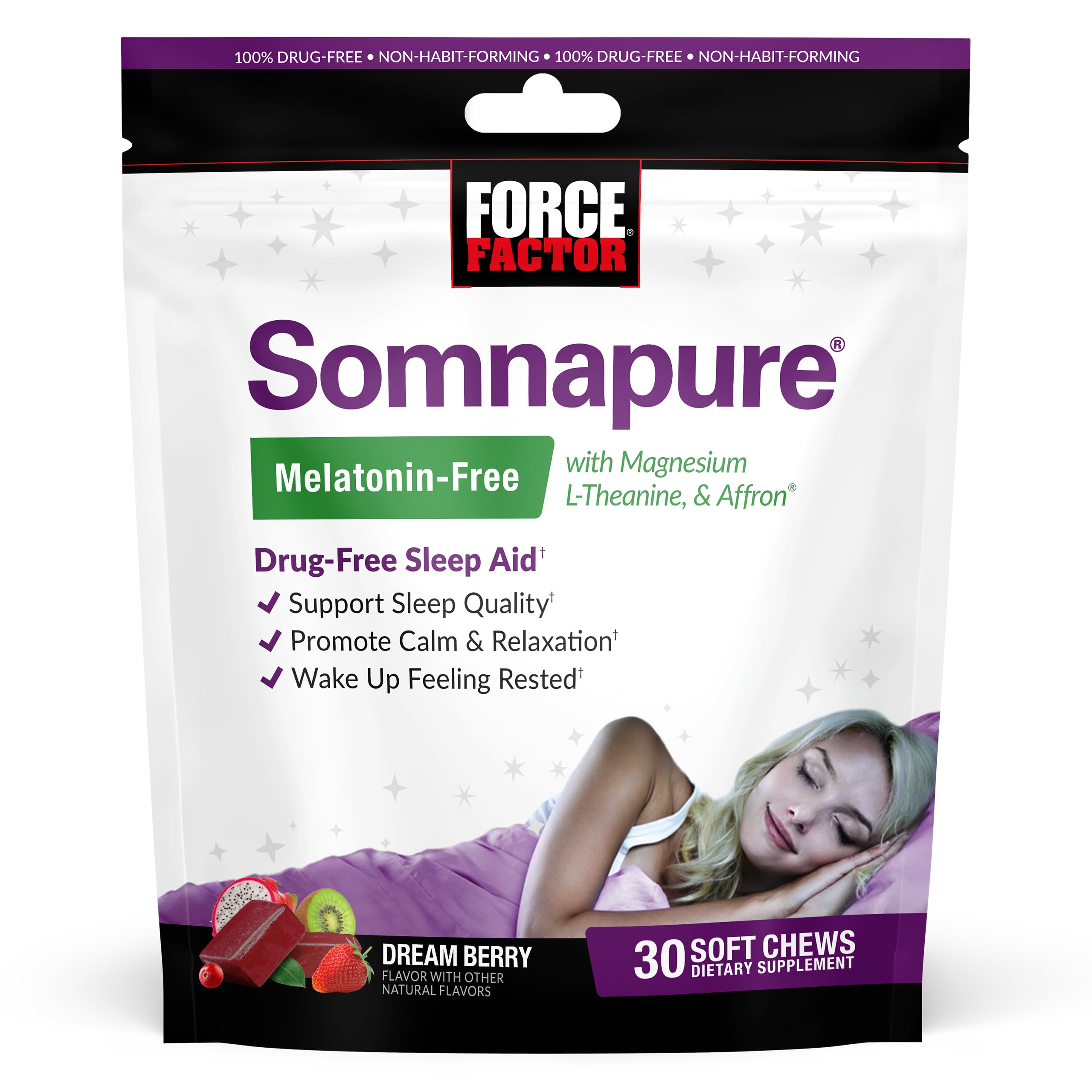 Amazon.com: Force Factor Somnapure Melatonin-Free Soft Chews, Sleep Aid to Improve Sleep Quality ...