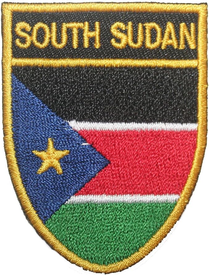 Amazon.com: South Sudan Country Flag OVAL SHIELD Embroidered Iron on Patch Crest Badge 2 X 2 1/2 ...