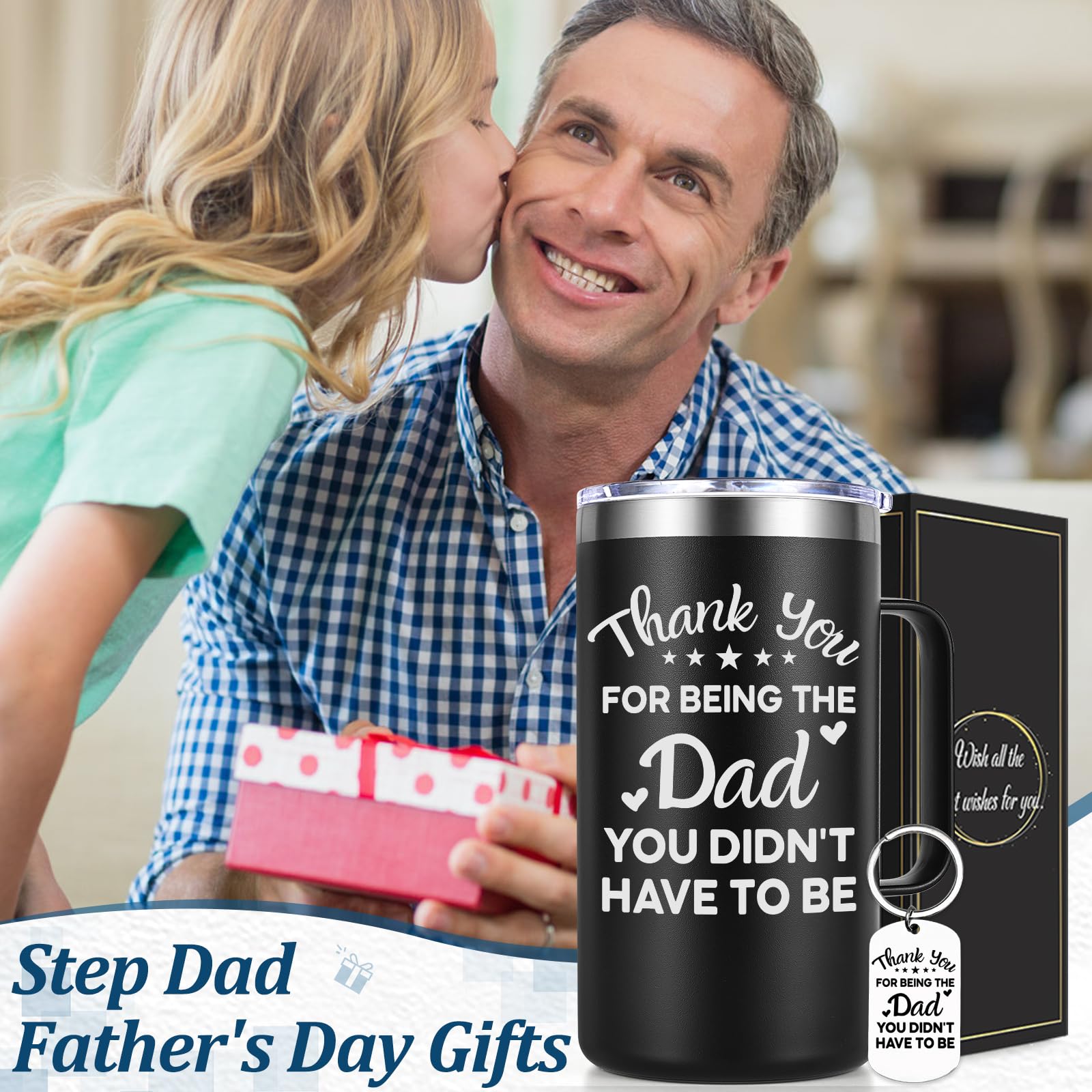Snapklik.com : Lifecapido Step Dad Fathers Day Gifts, 20oz Insulated ...