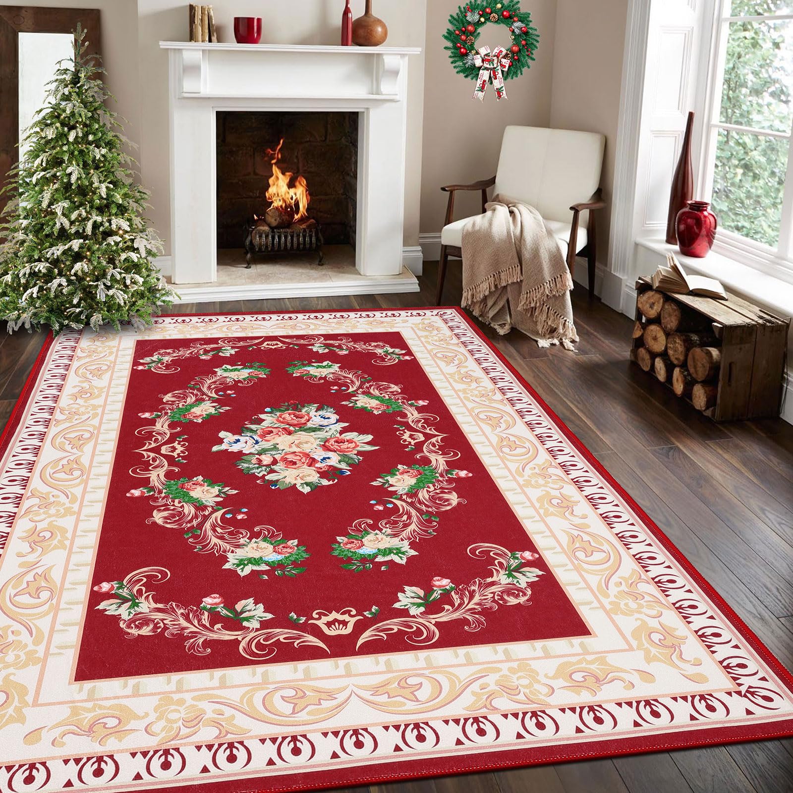 Amazon.com: HiiARug Area Rug 5'x7' Washable Rug for Living Room ...