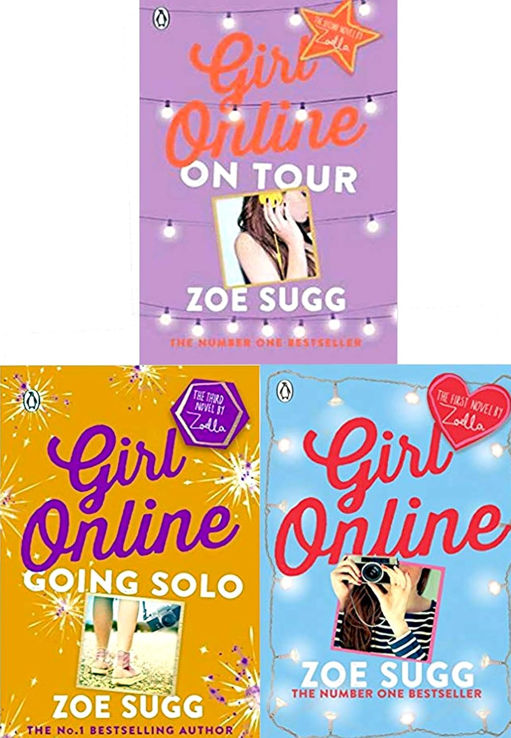 Girl Online 3 books collection (Girl Online ,Girl Online: On Tour, (HB )Girl Online: Going Solo ...