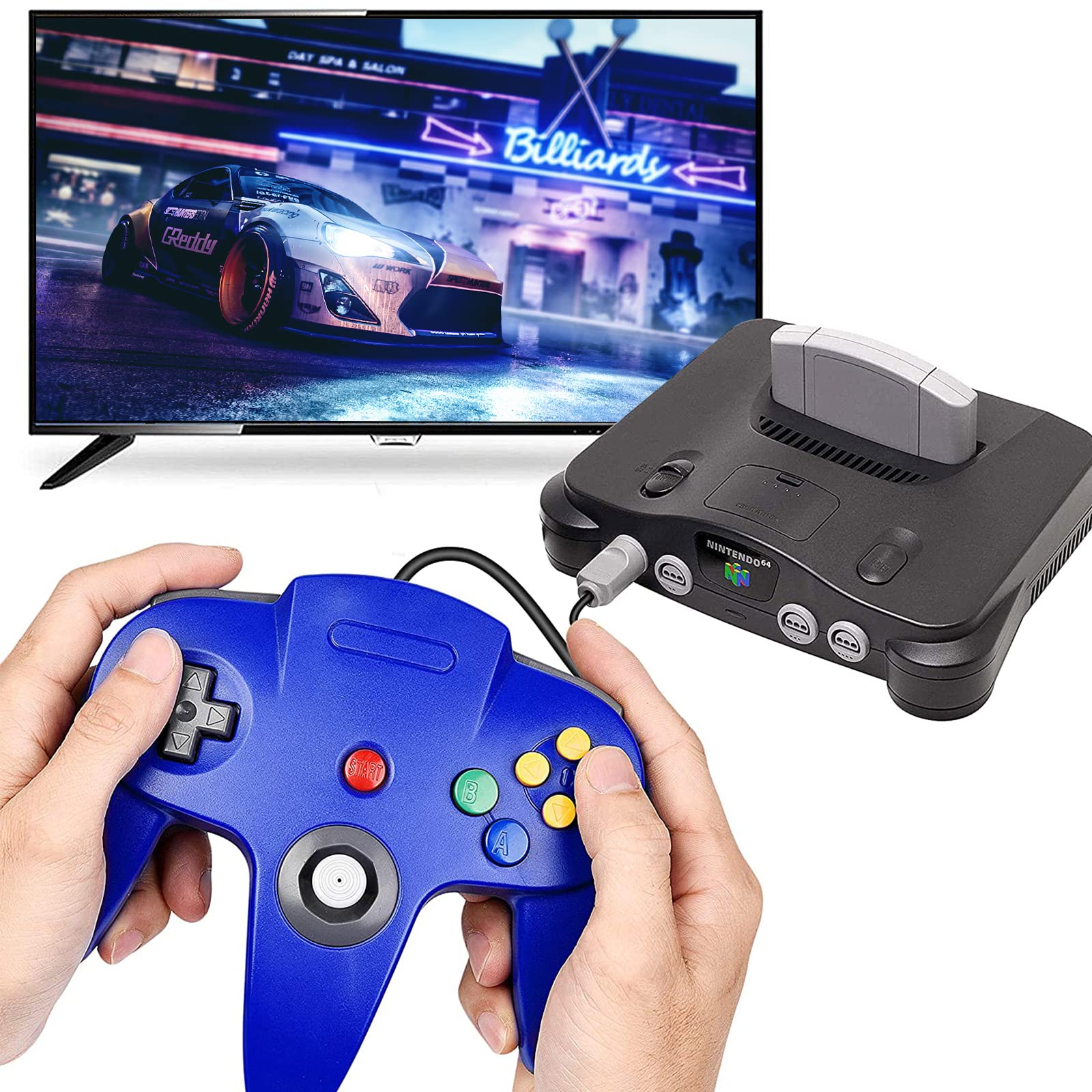Snapklik.com : Classic 64 Wired Controller Joystick For N64 Game System ...