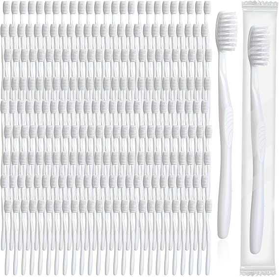 Amazon.com : Tessco 1000 Pcs Disposable Toothbrushes Bulk Individually ...