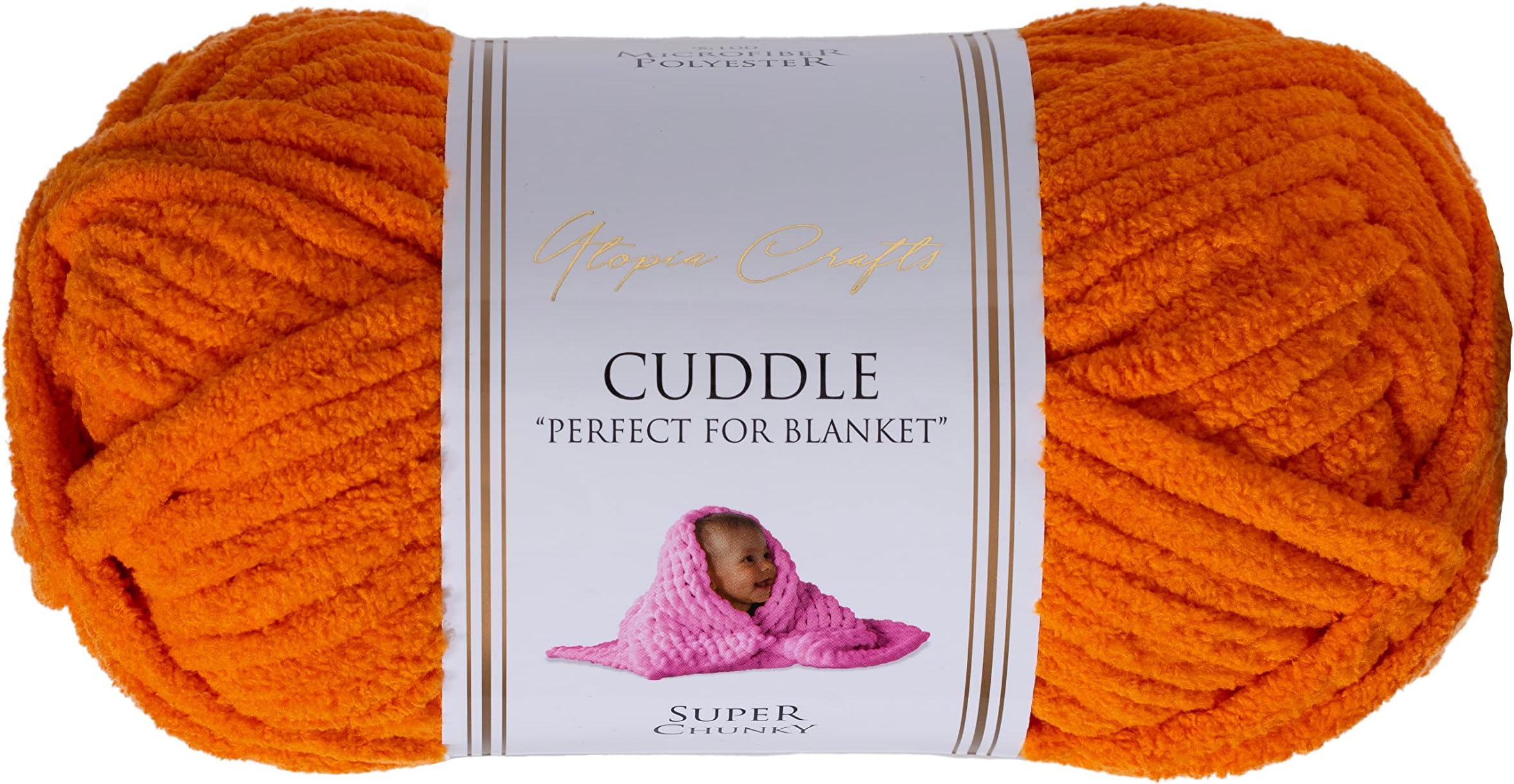 Utopia Crafts Velvet Lux Chenille Super Soft Chunky Yarn for Knitting ...