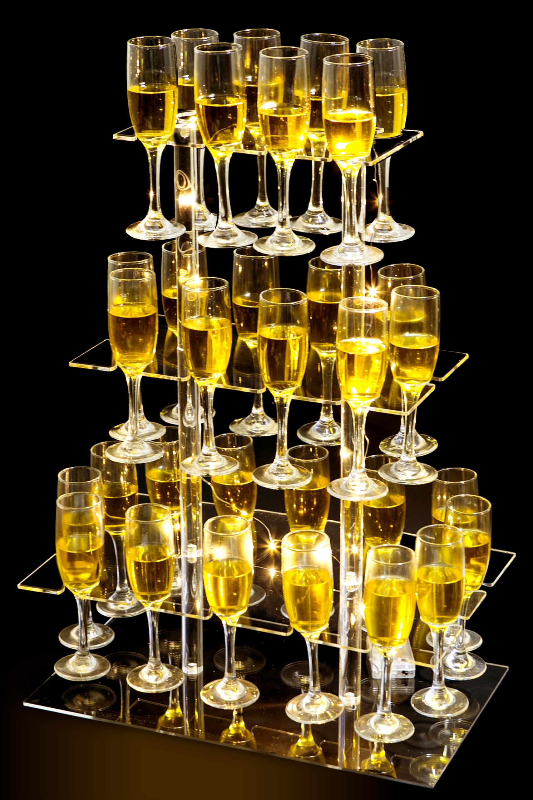 Amazon.com: Champagne Display Holder Stand for Party, With 32 Slots, 3 ...