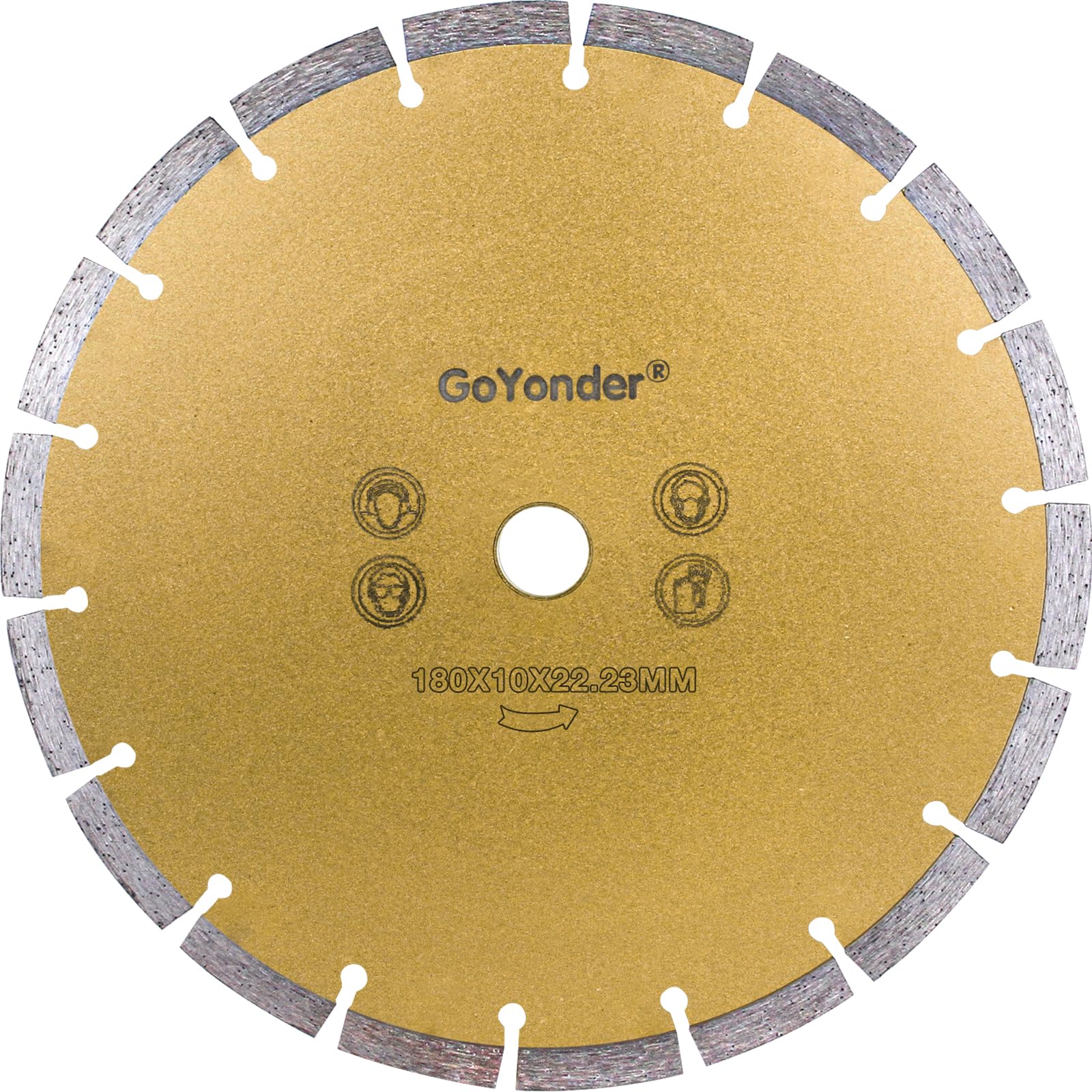 Snapklik.com : GoYonder 10 Inch Diamond Saw Blade Wet Or Dry Cutting ...
