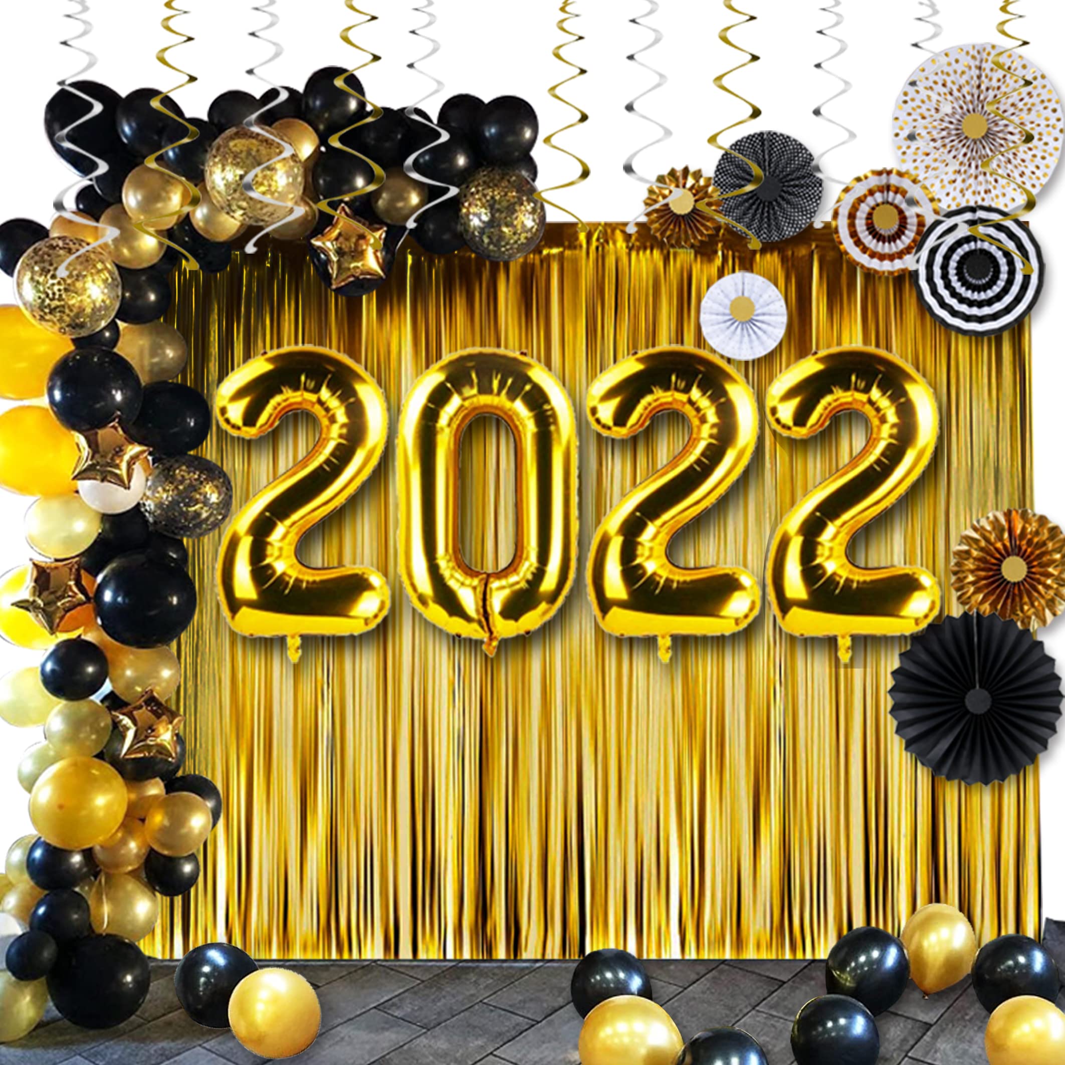 Graduation Party Decorations 2022 40in 2022 Balloons 89Pcs Black And graduation-party-decorations-2022-40in-2022-balloons-89pcs-black-and