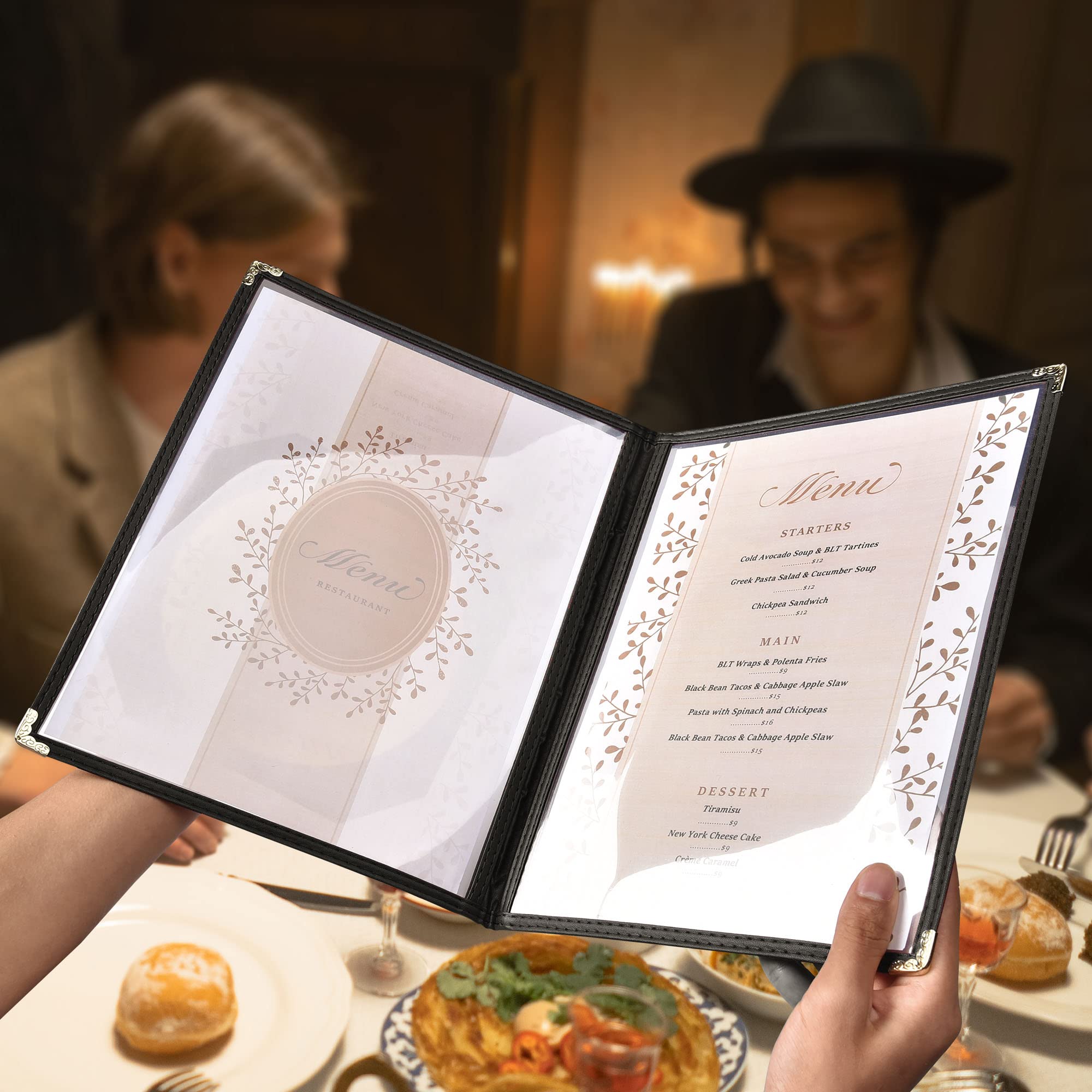 Snapklik.com : WeChef 30 Pack Restaurant Menu Covers 8.5 X 11 Double ...