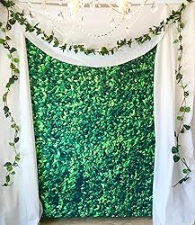 Amazon.com : WOLADA 7x5FT Green Backdrop Greenery Wall Backdrop Green ...