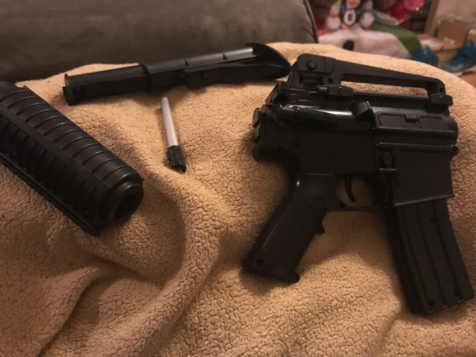 Amazon.com : UK ARMS P1158CA Spring Airsoft Rifle M4A1 Carbine M4 AR15 ...