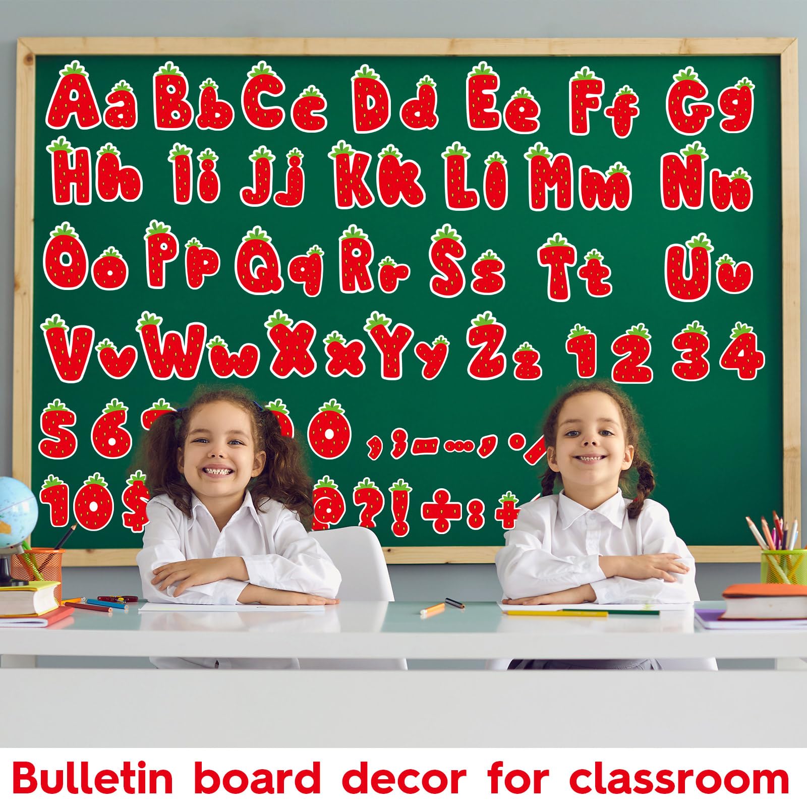 Snapklik.com : 260 PCS Strawberry Bulletin Board Letters For Classroom ...