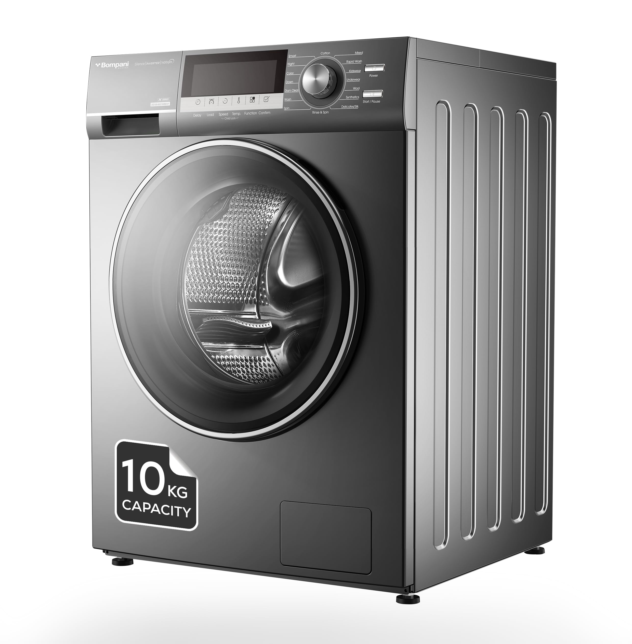 Buy BompaniWashing Machine, Frontload, 10kg Capacity, BLDC Inverter ...