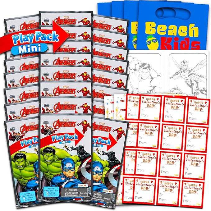 Amazon.com: Marvel Avengers Valentine's Day Classroom Gift Exchange ...