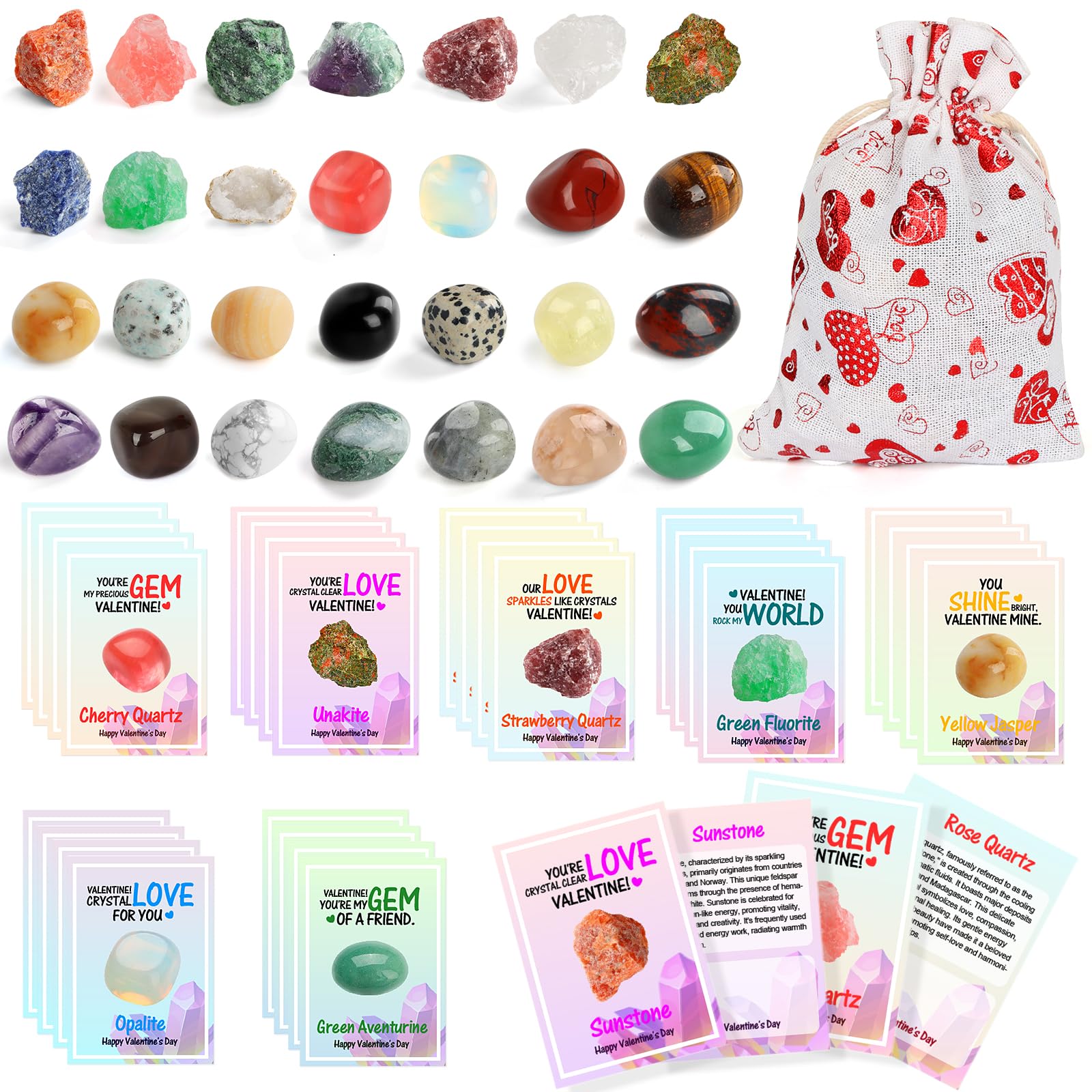 Buy Valentines Day Cards for Kids School, 28 Set Valentine Day Gifts ...