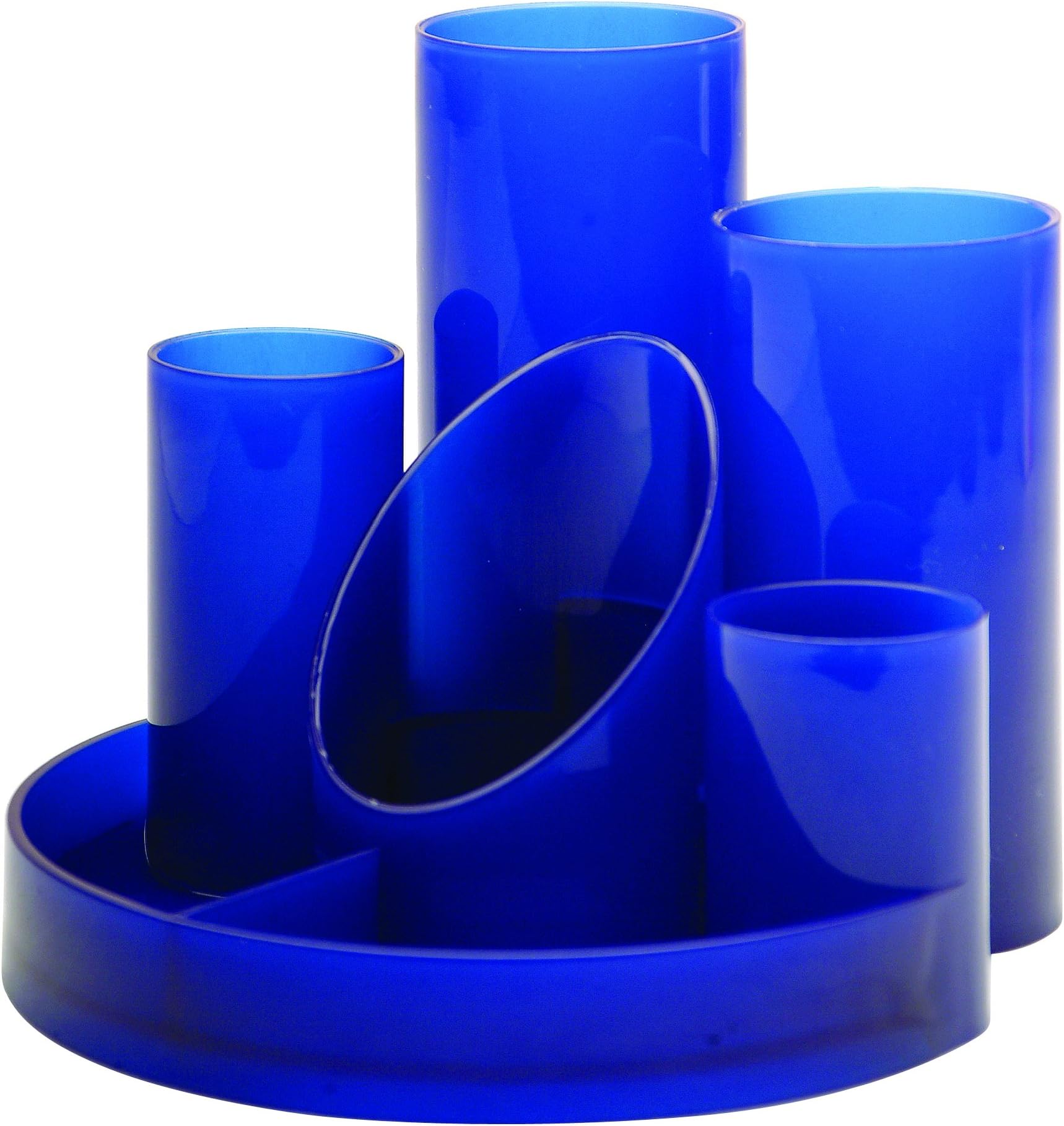 Helix Clear-up Desk Tidy with Five Tube Holders (Blue) : Amazon.co.uk ...