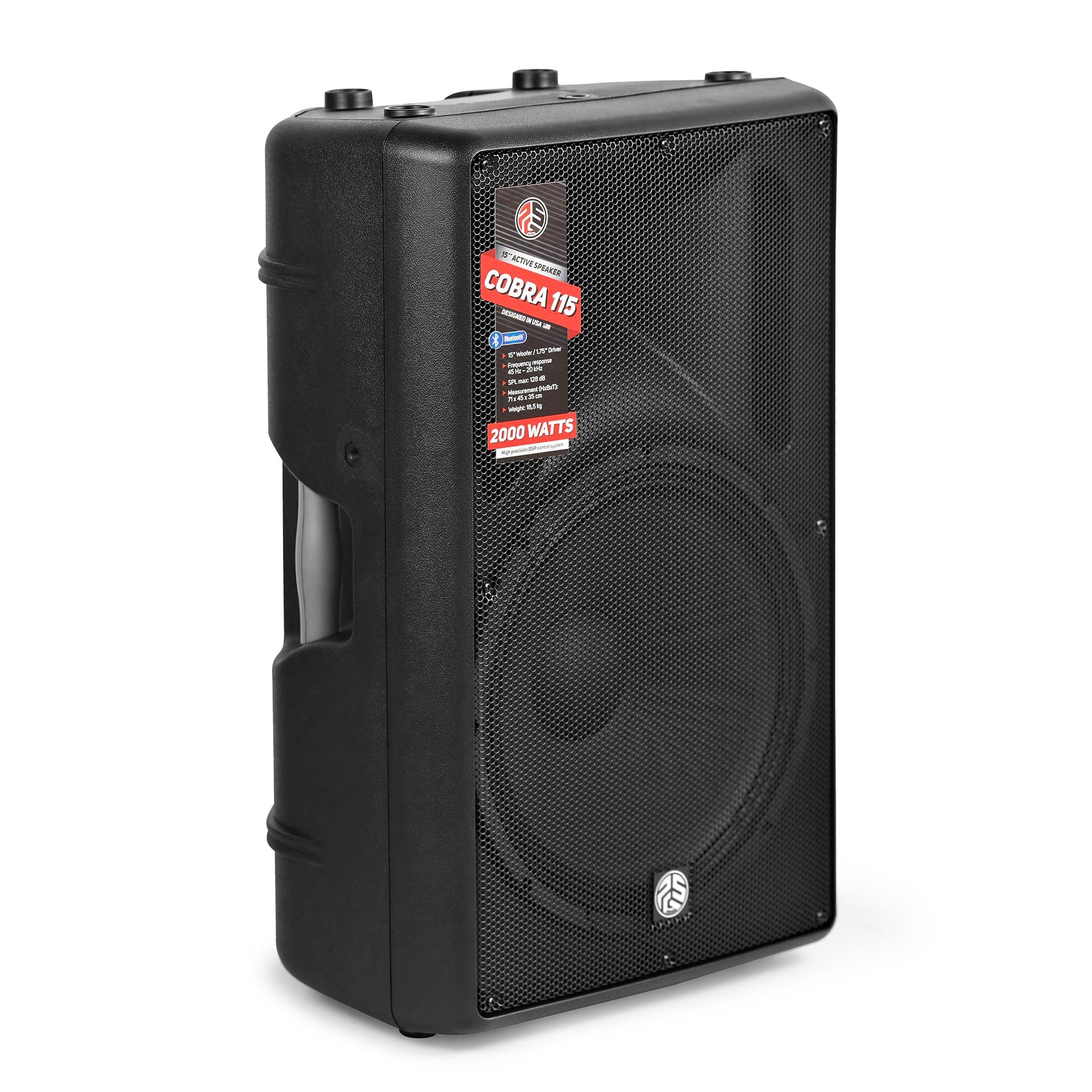 Amazon.com: PSG AUDIO Cobra 115 Professional Active Speaker 2000 Watts ...