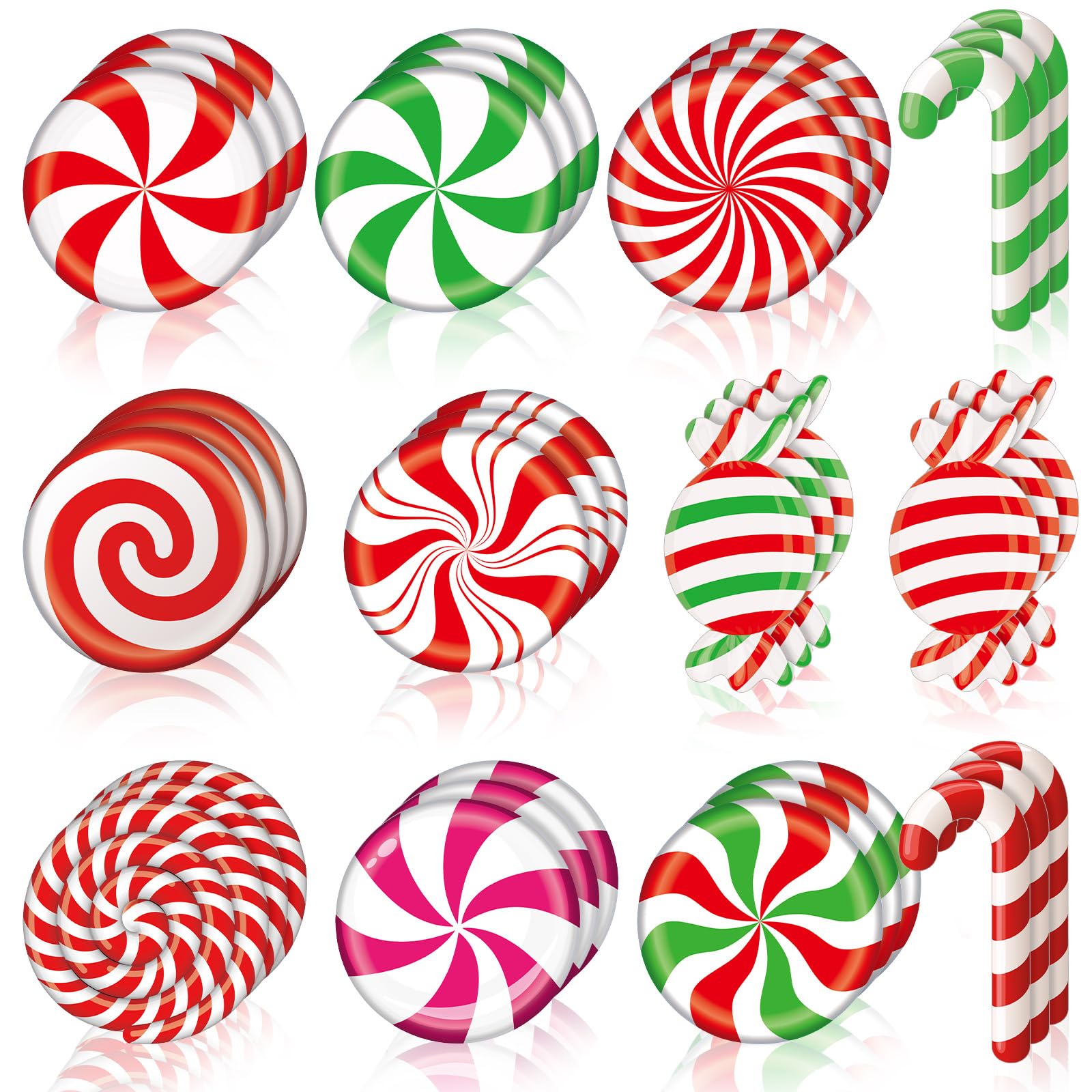 Snapklik.com : 200 Pcs Christmas Candyland Cutouts Christmas Candy ...