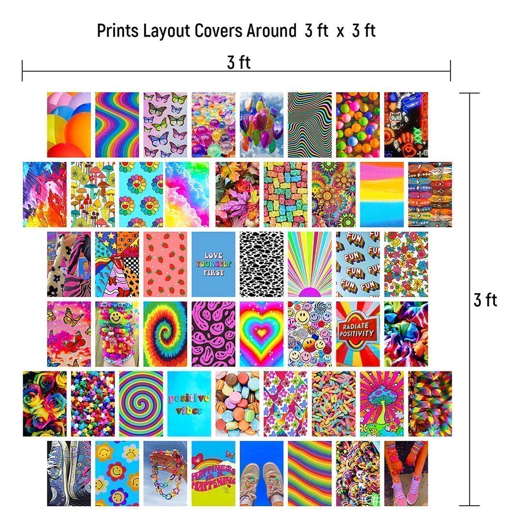 Indie Wall Collage Kit Aesthetic Pictures, Aesthetic Room Decor ...