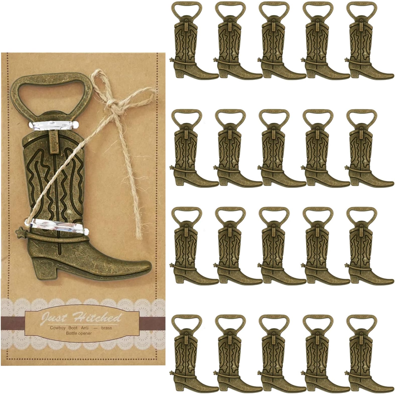 Amazon.com: 50 Pieces Cowboy Boot Bottle Openers Baby Shower Bottle ...