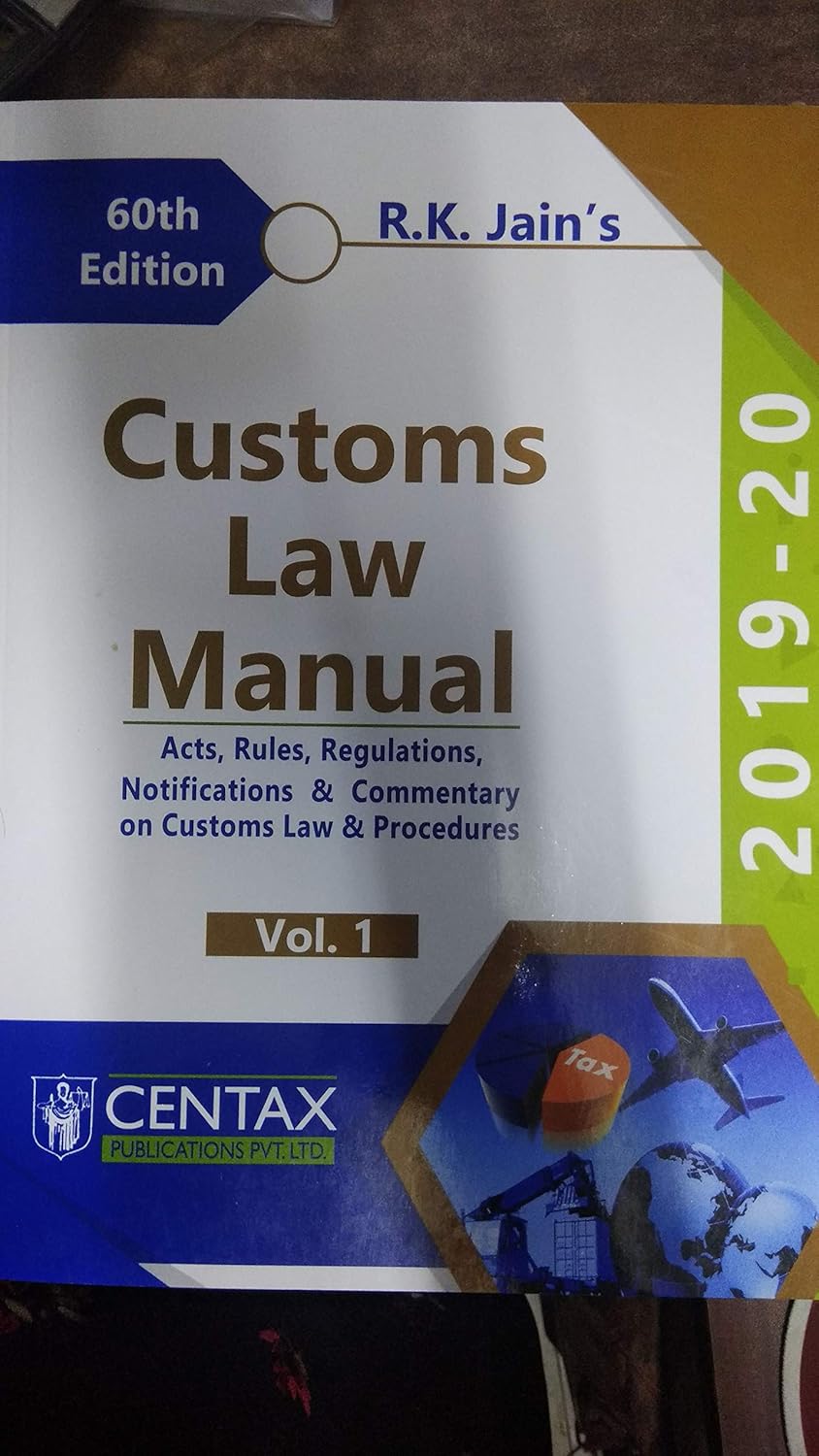 Amazon.in: Buy CUSTOMS LAW MANUAL BY R.K.JAIN'S [Paperback] R.K.JAIN'S ...