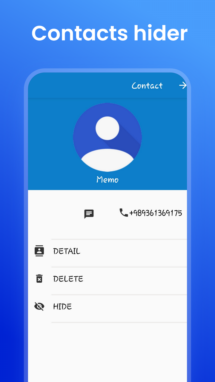 hide contacts - App on Amazon Appstore