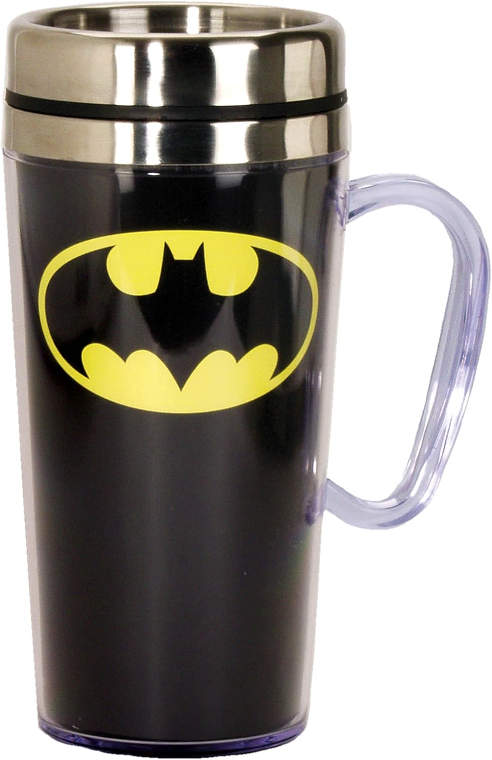 Amazon.com: Spoontiques - Insulated Travel Mug - Batman Logo Coffee Cup ...