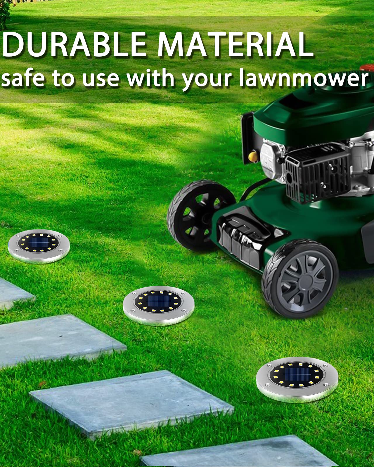 Snapklik.com : Coroor Solar Ground Lights, 12 LED Waterproof Garden ...