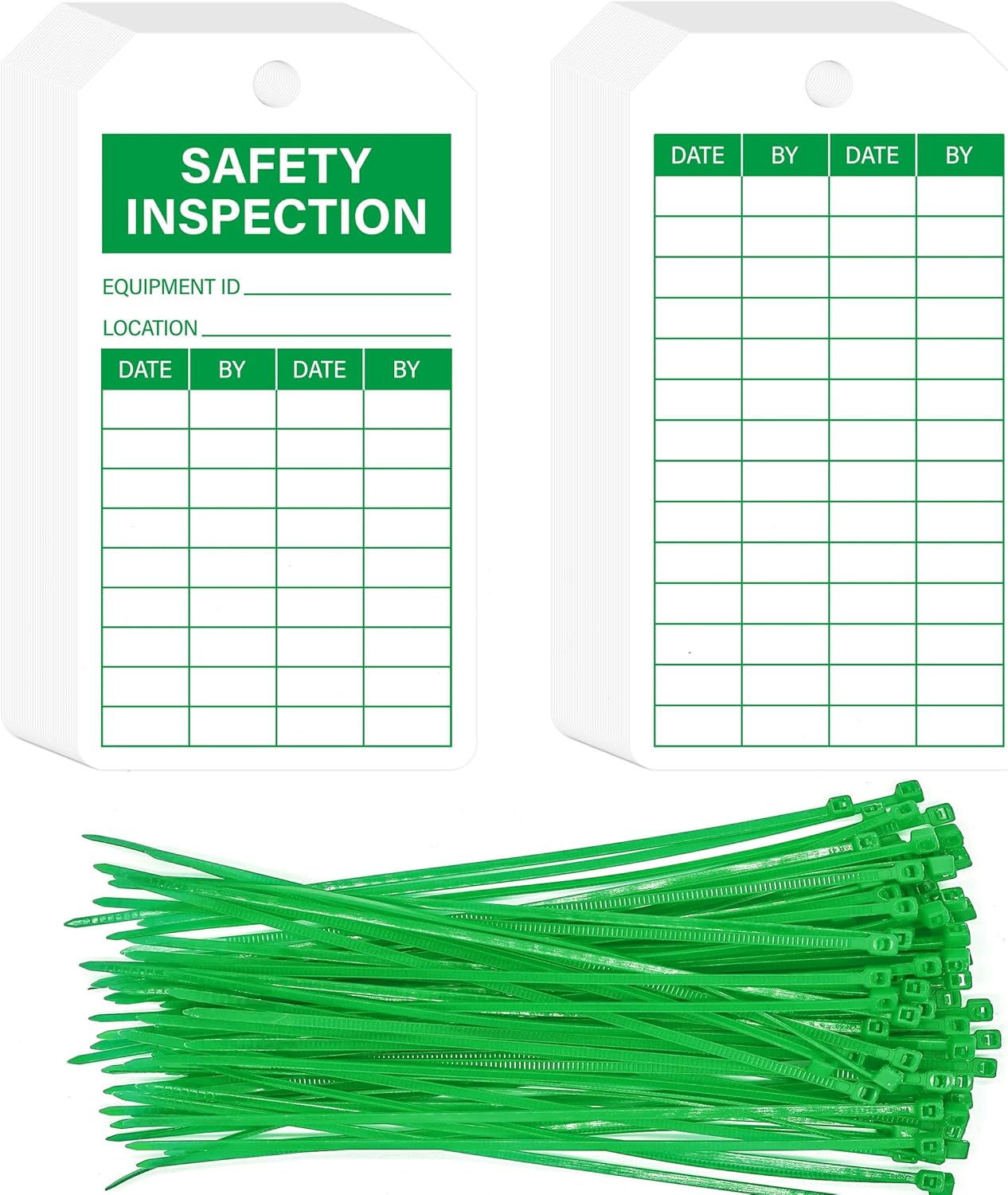 Amazon.com: YHNTGB 90Sets Safety Inspection Tags with Adjustable Wire ...