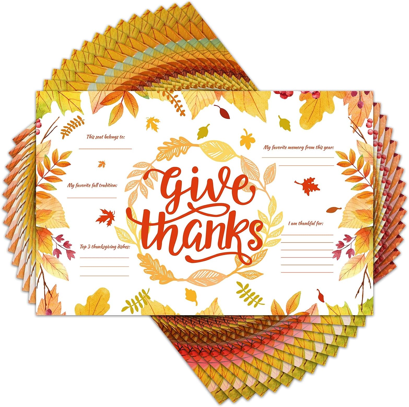 Amazon.com: WRAPAHOLIC 50 Sheets Floral Paper Place Mats - 11 x 17 Inch ...