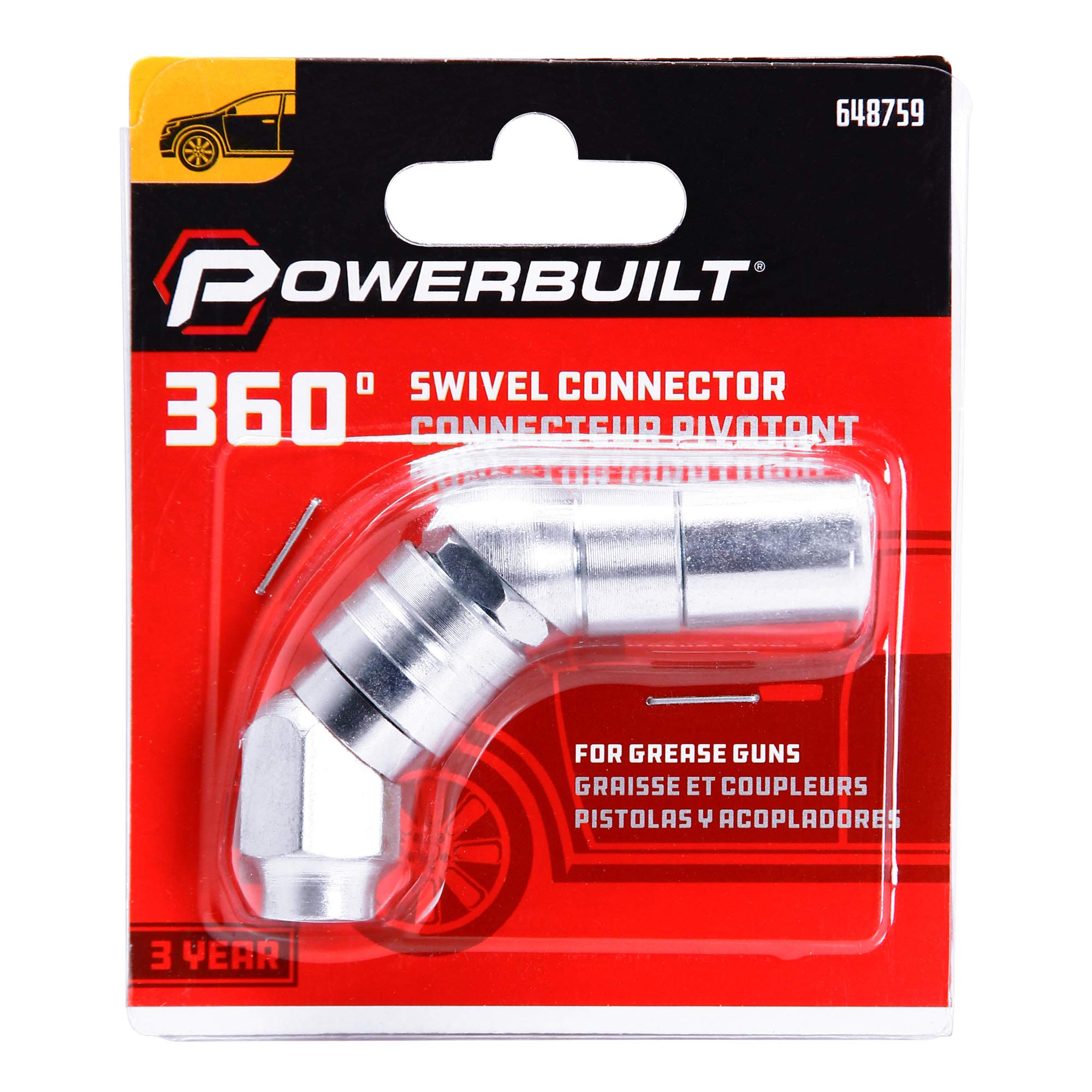 Snapklik.com : Powerbuilt 360 Degree Swivel Grease Gun Coupler, 360 ...
