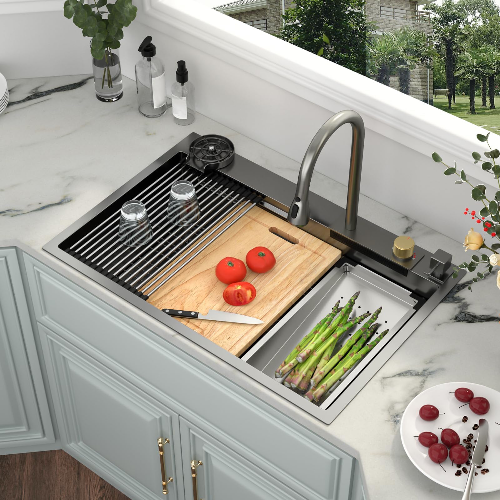 SDGRP Kitchen Sink 304 Stainless Steel Single Bowl Kitchen Sinks ...