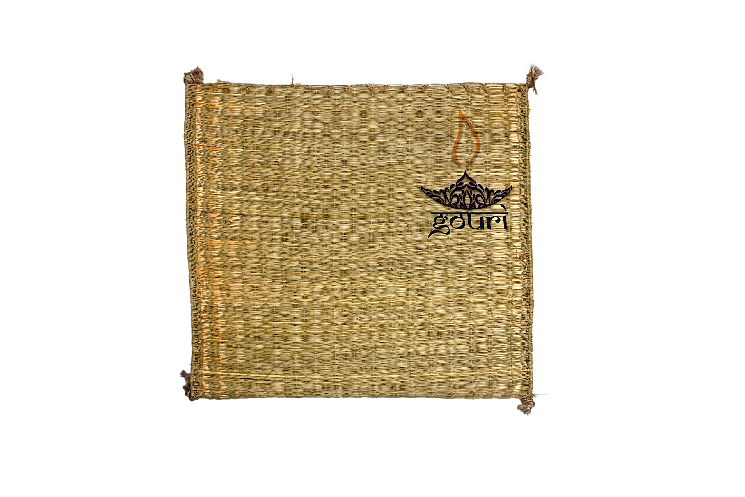 Buy GOURI Divine Handmade Kusha Grass Aasan for Puja Asan, Mandir, Yoga, Meditation, Pranayam ...