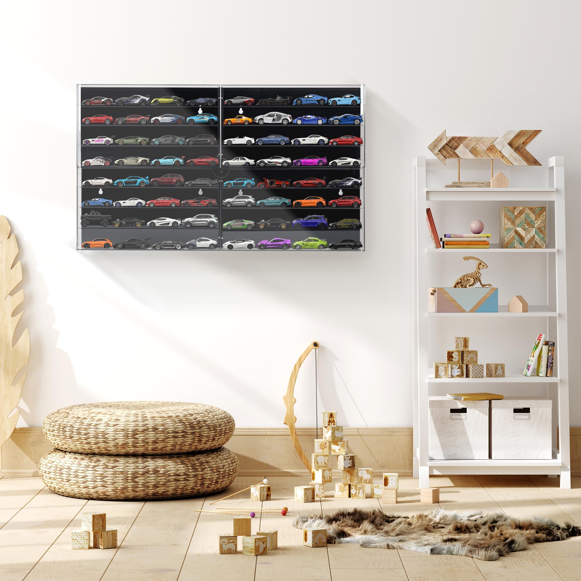 Snapklik.com : 1/64 Scale Toy Cars Display Case Wall-Mounted, Diecast ...