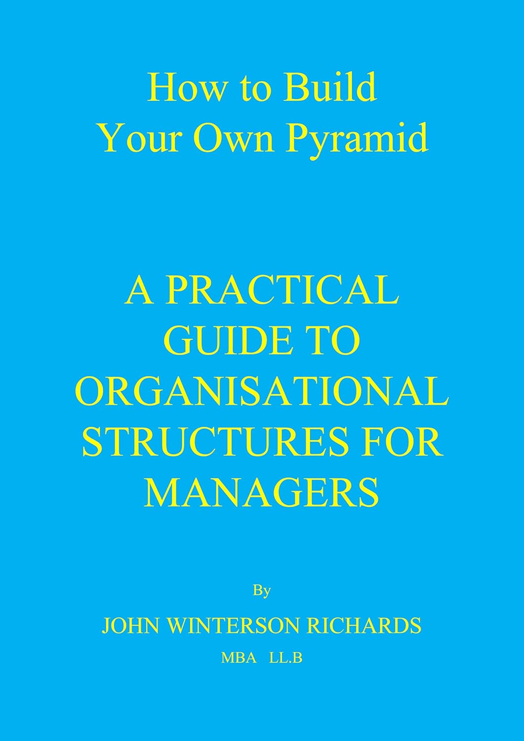 HOW TO BUILD YOUR OWN PYRAMID: A Practical Guide to Organisational ...