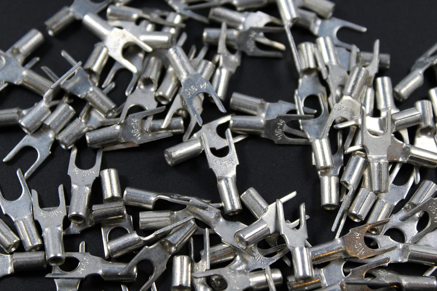 Amazon.com: 14-16 Gauge 100 PK Uninsulated/Non Insulated Spade # 8 ...