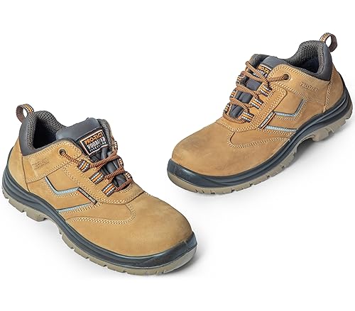Woodland Thunder Nubuck Leather Safety Shoes for Men | Oil Resistant ...