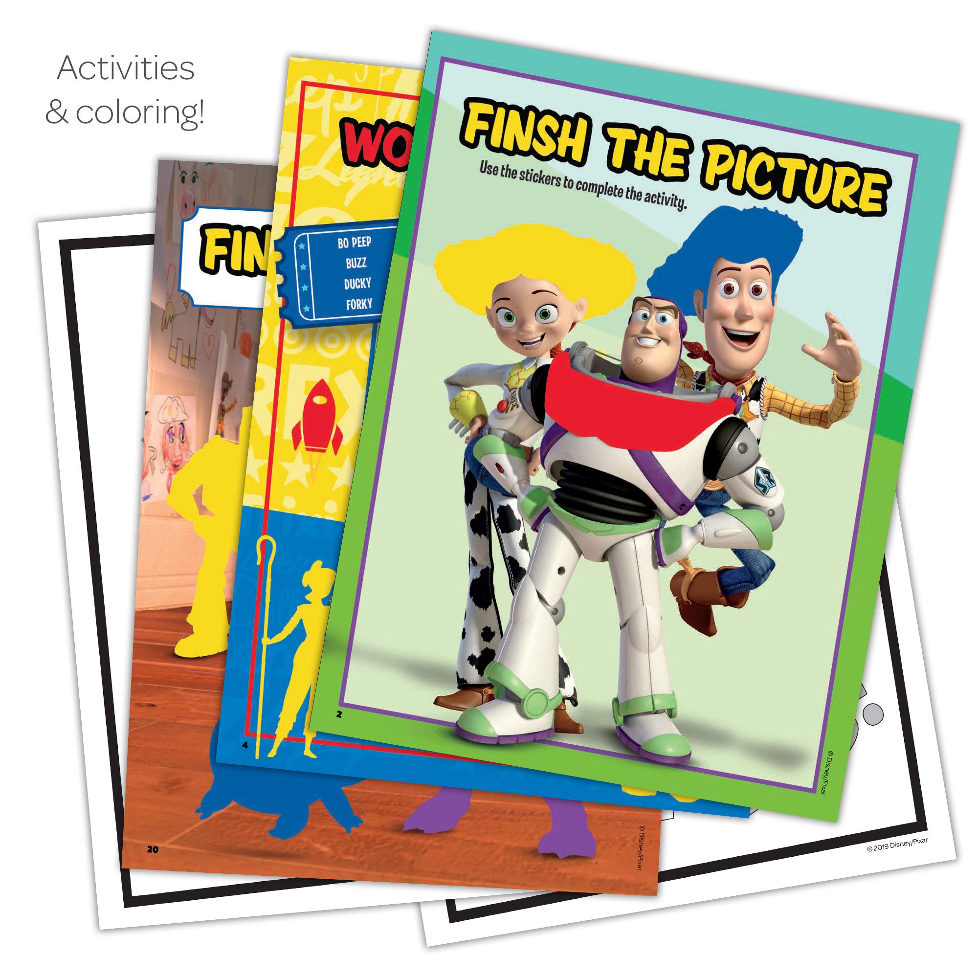 Disney Toy Story 4 Giant Sticker Activity Book with 500 Stickers Bendon ...