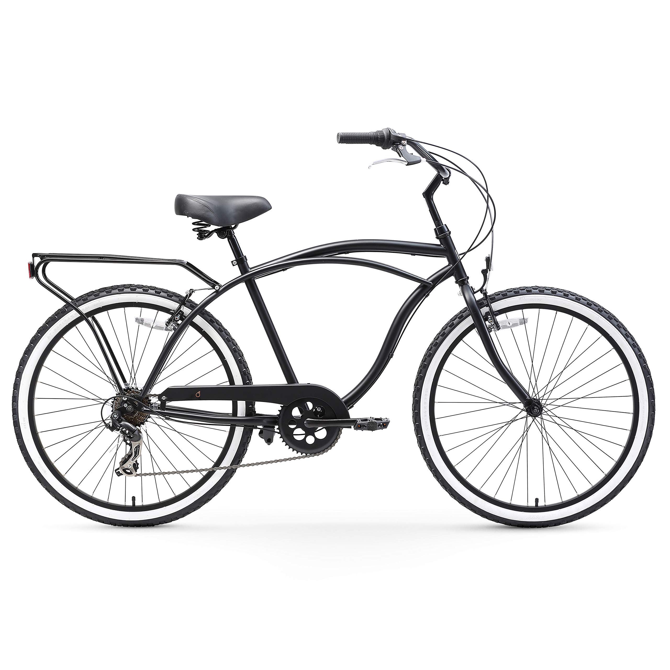 Snapklik.com : Sixthreezero Around The Block Mens Beach Cruiser Bike, 7 ...
