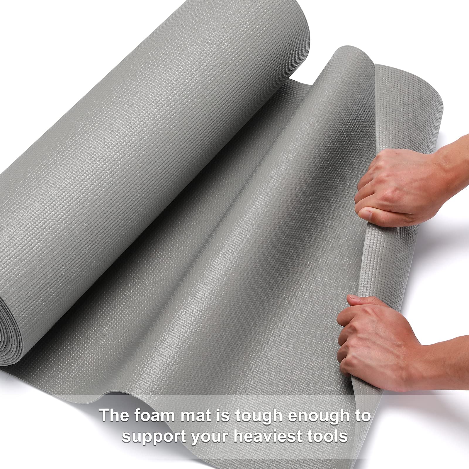 Snapklik.com : CASOMAN Professional Tool Box And Drawer Liner, Grey ...