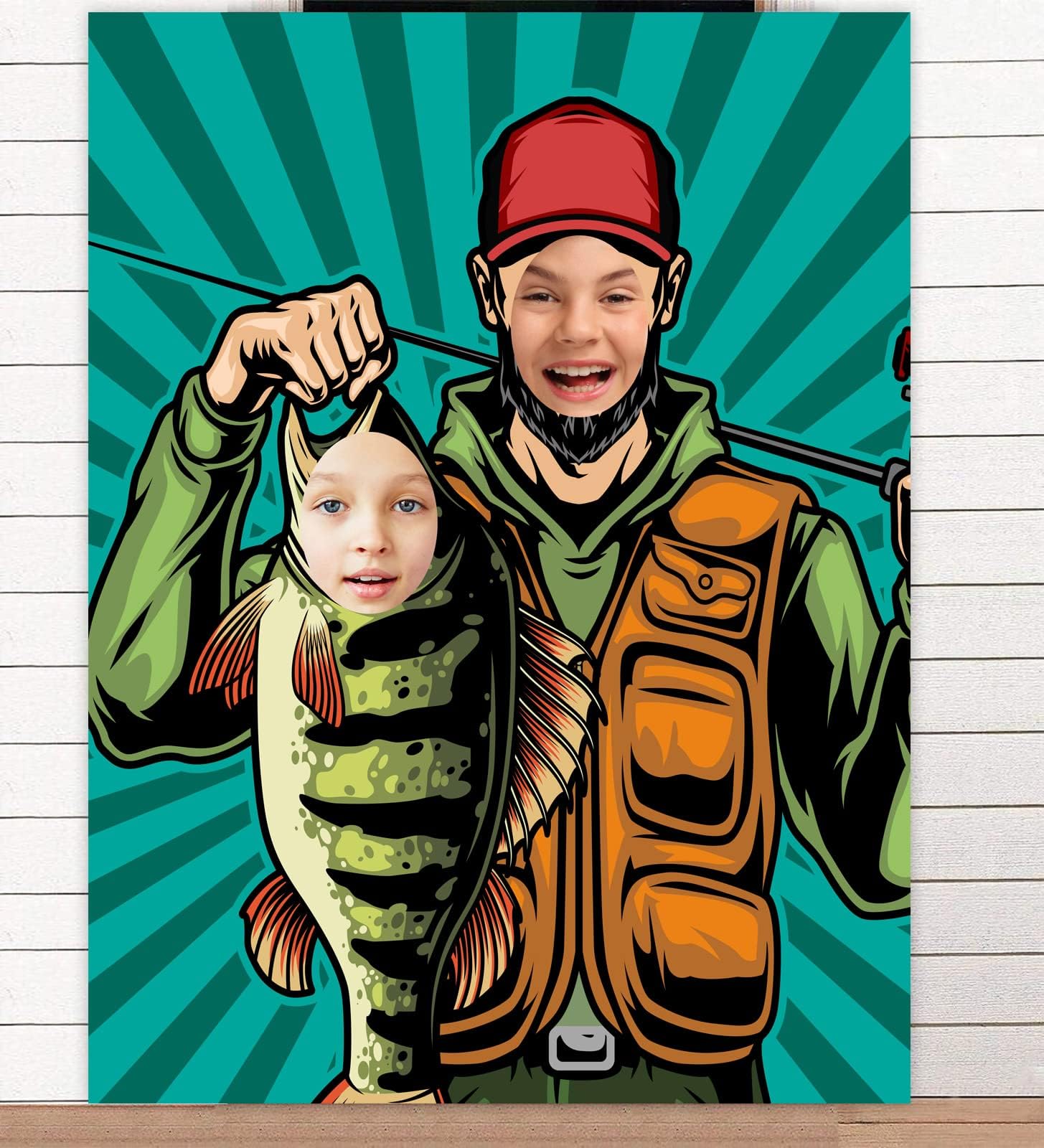 Amazon.com: Fisherman Banner Backdrop Background Pretend Play Party ...