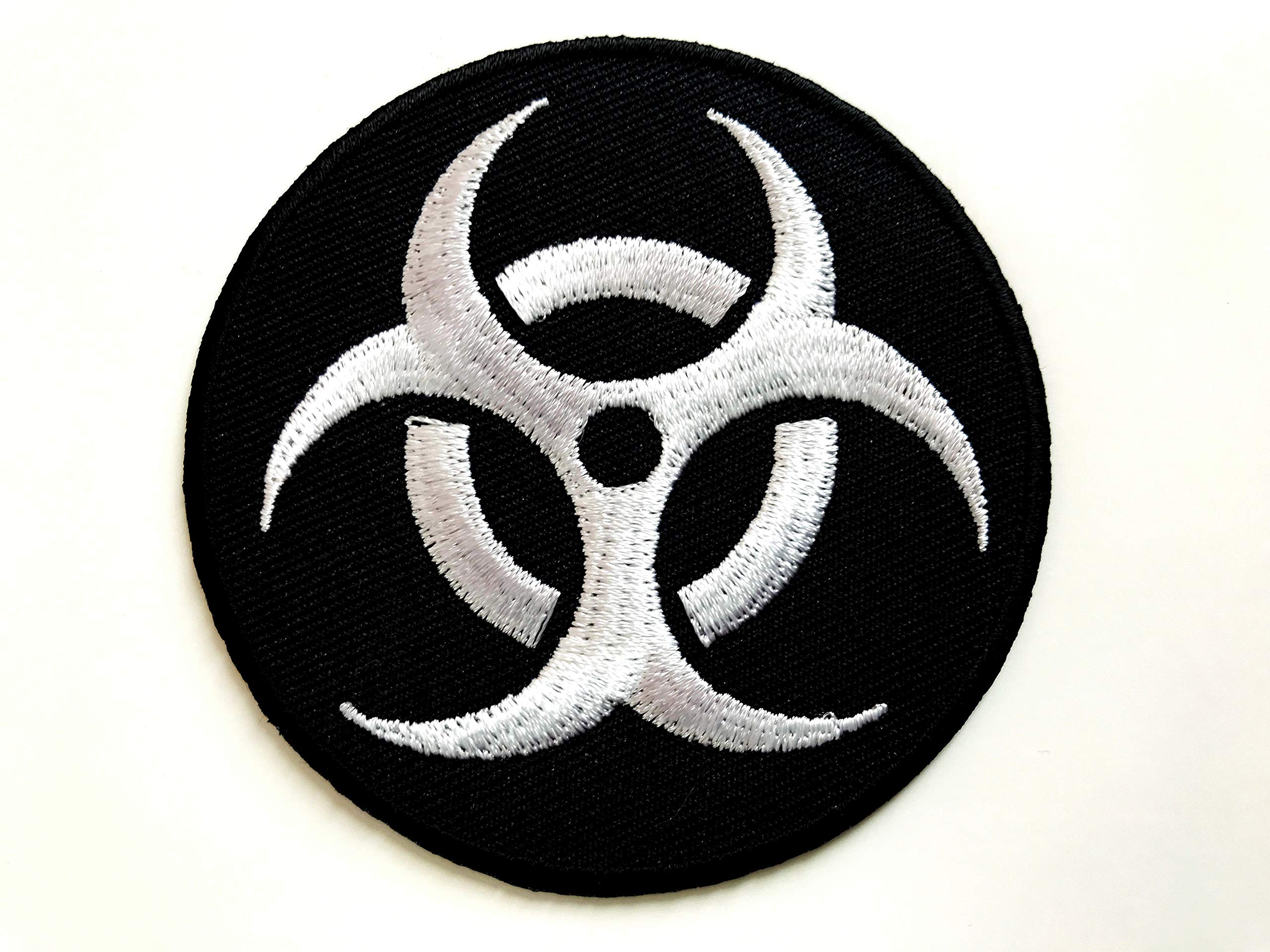 White Biohazard Logo