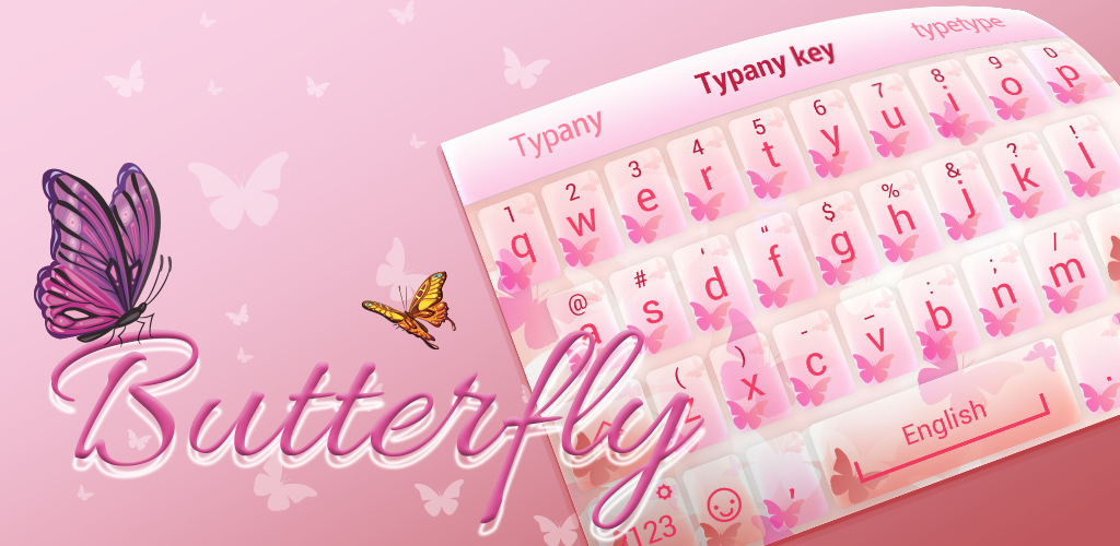 Pink Butterfly Theme&Emoji Keyboard:Amazon.co.uk:Appstore for Android