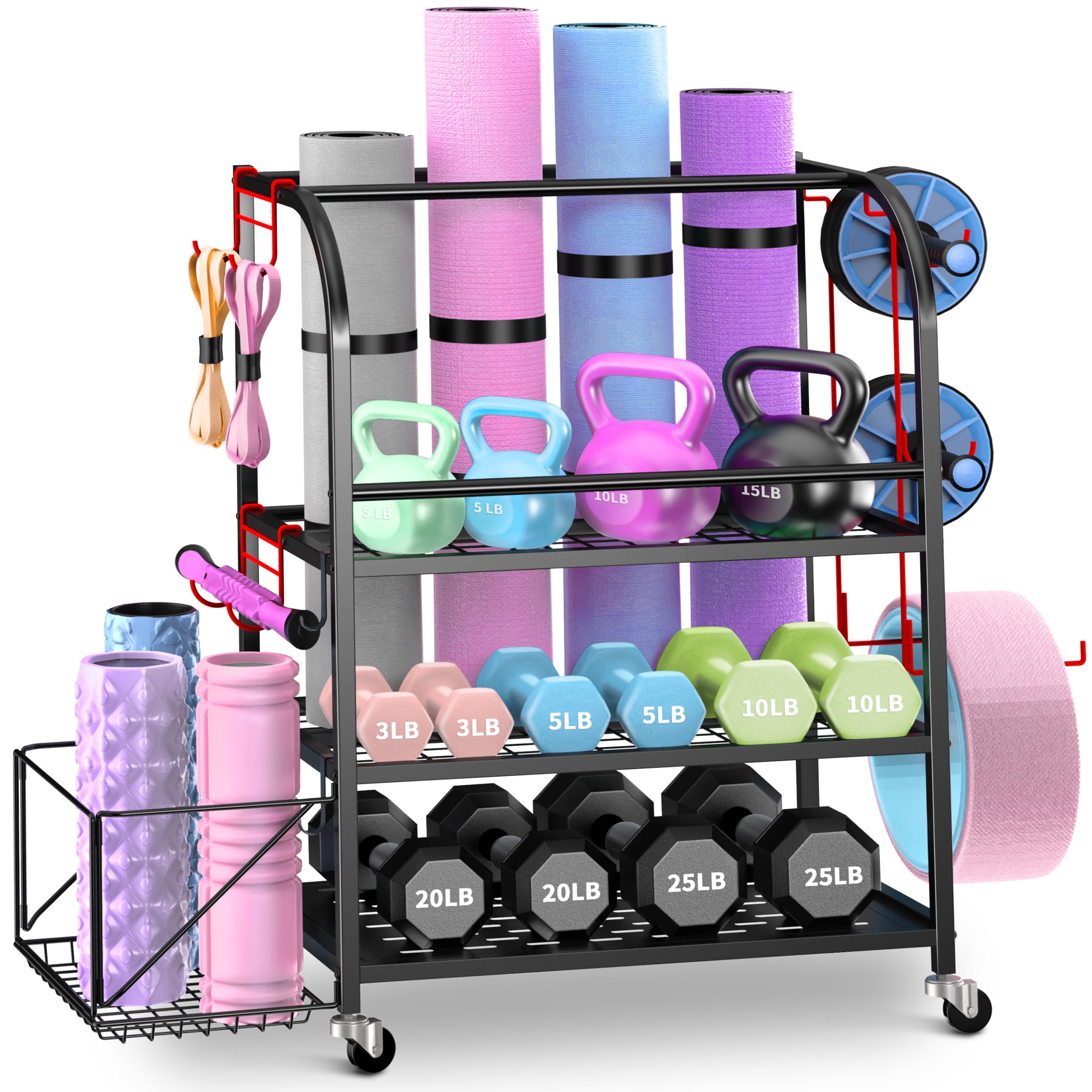 Weight Rack for Dumbbells, Dumbbell Rack, Heavy Duty Storage Shelving ...