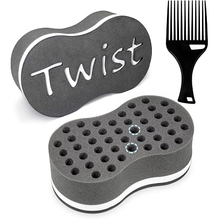 Amazon.com : BIGEDDIE Big Holes Sponge for Hair, Twist Sponge, Magic ...