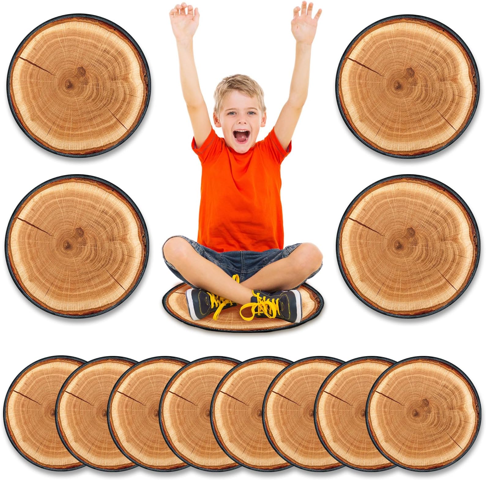 Amazon.com: YEXEXINM 14 Pack Kids Crazy Carpet Circle Seats 16 Inch ...