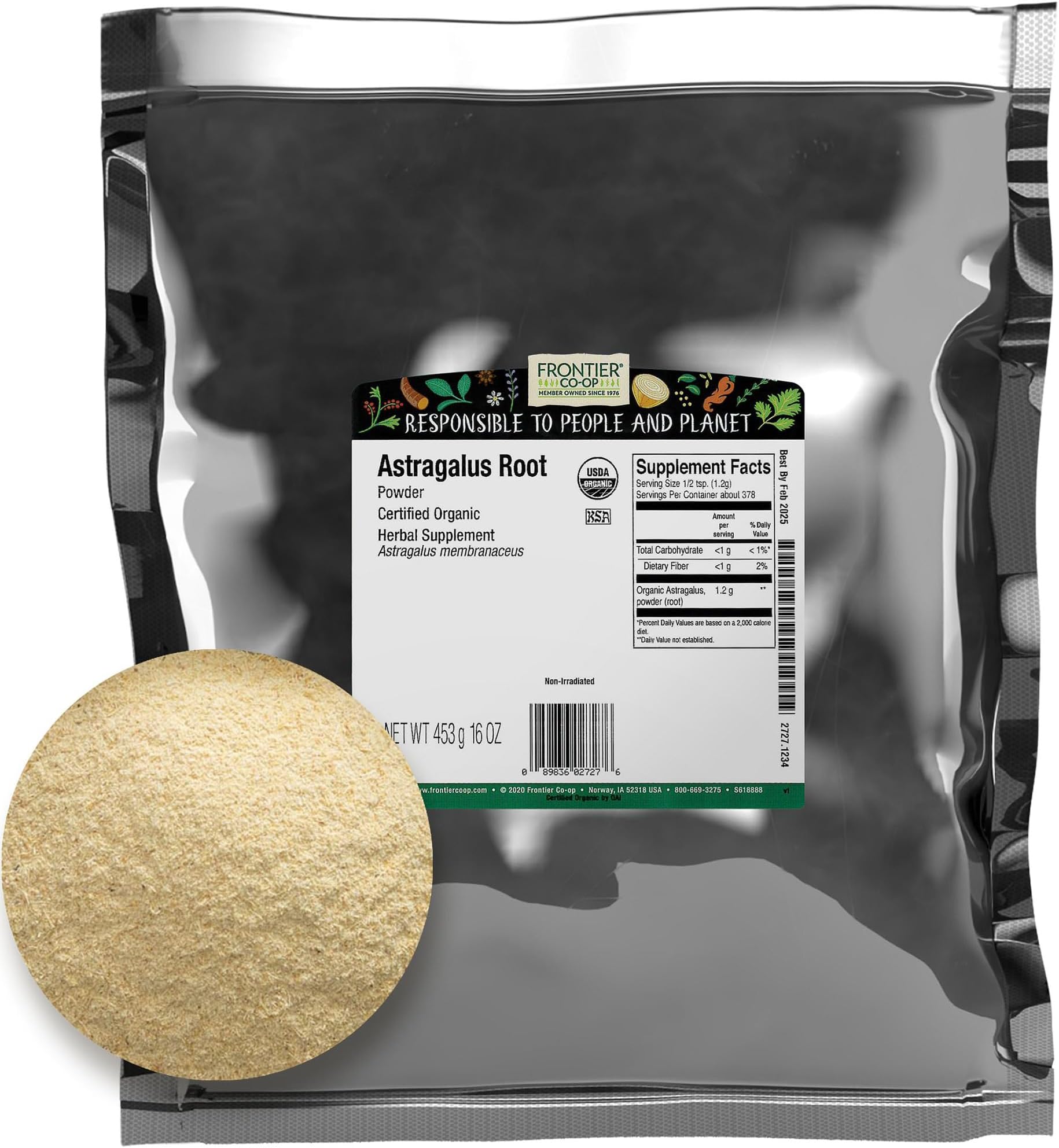 Amazon.com: Starwest Botanicals Organic Astragalus Root Powder, 1 Pound ...