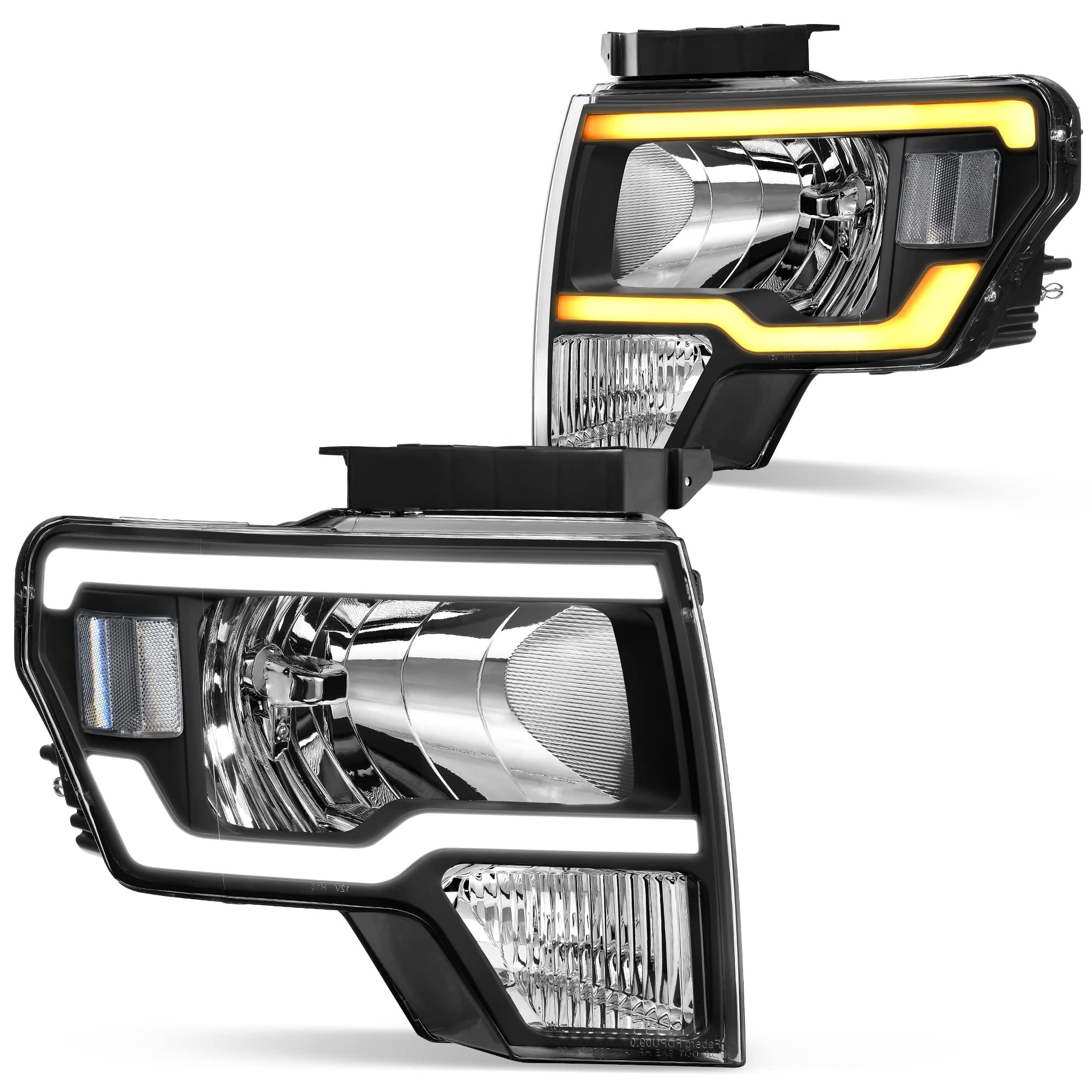Amazon.com: DWVO Headlights Assembly Compatible with 2009 2010 2011 ...