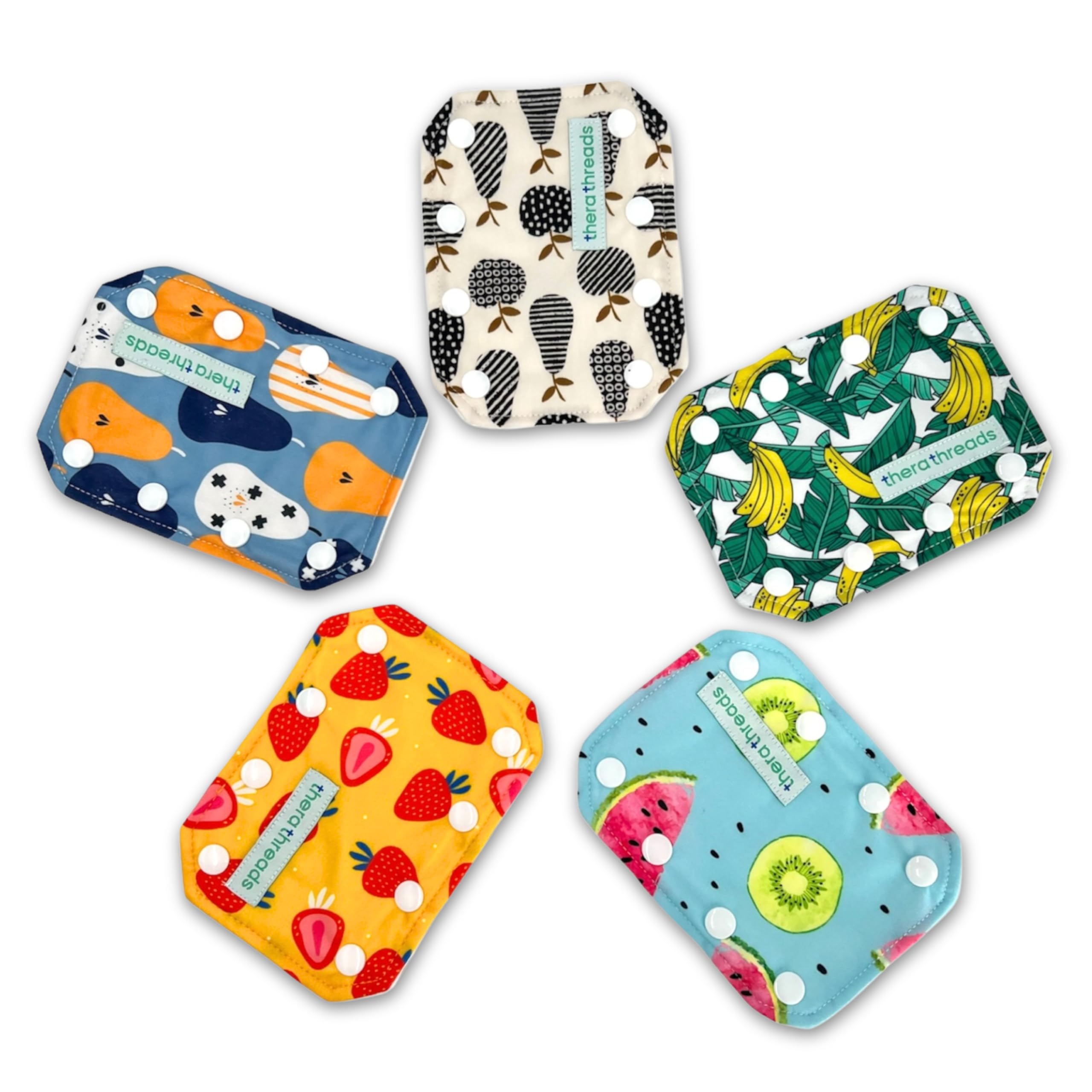 Amazon.com : 5 Pack Summer Fruit Themed Feeding Tube Connector Cover ...