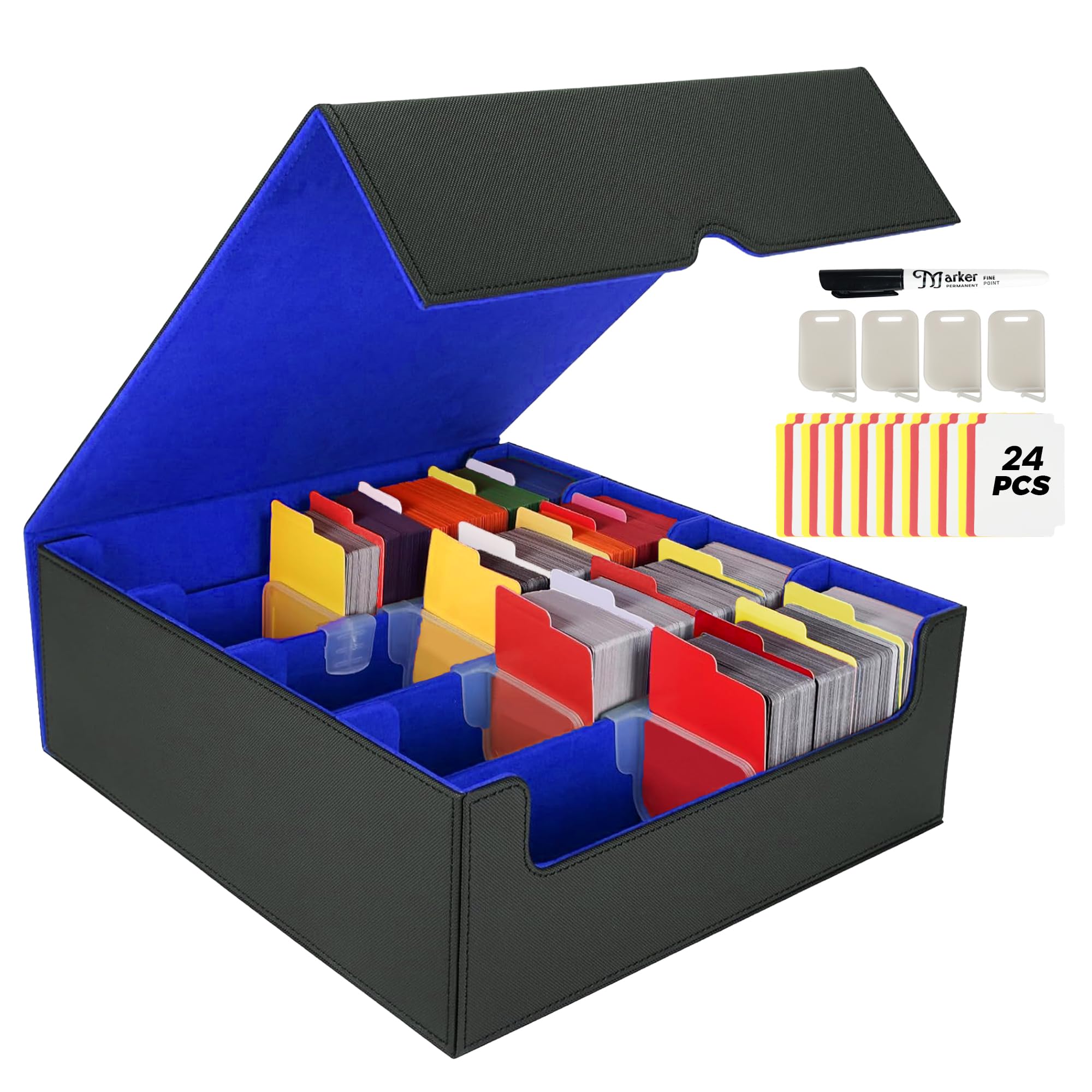 Amazon.com: SMILESSKIDDO Card Storage Box for Trading Cards, 3000+ Mtg ...