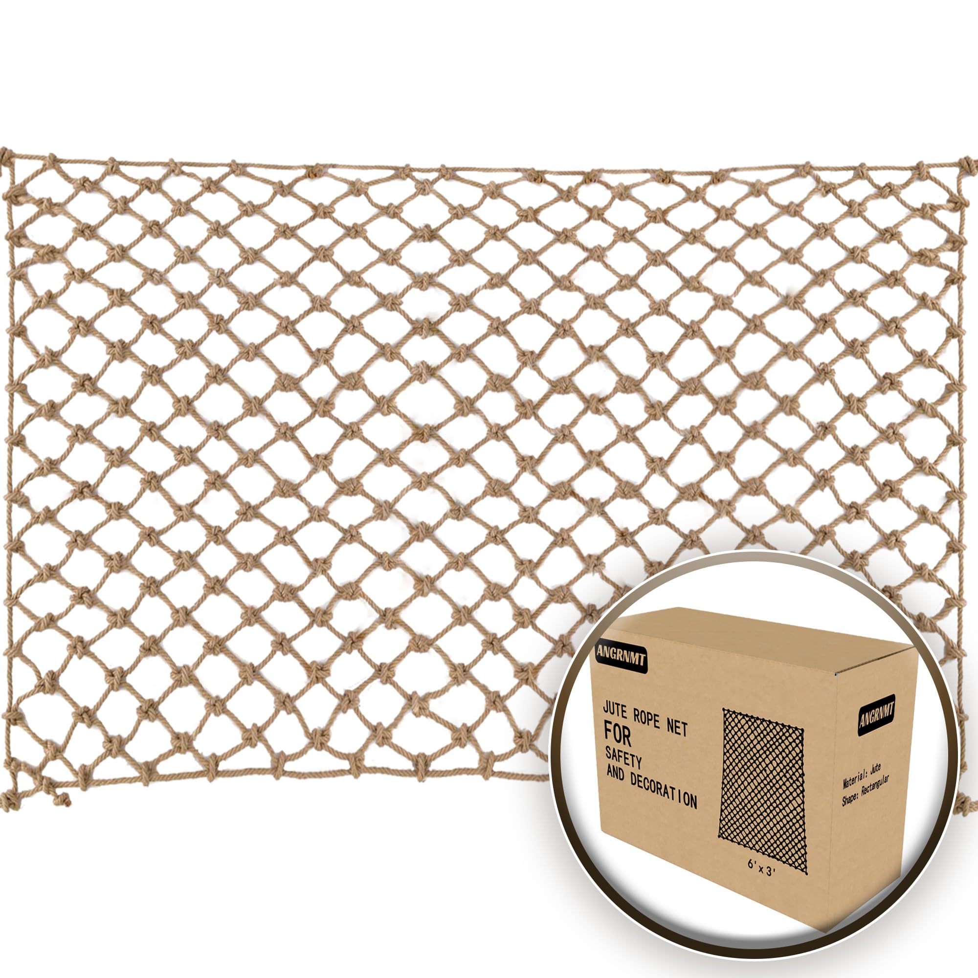 Amazon.com: Jute Hemp Rope Nets for Safety and Decoration: Indoor ...